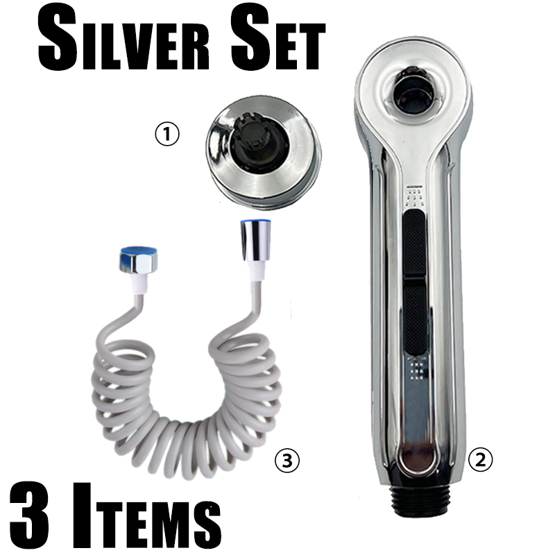 WapolSteel Bidet Set Magnetic Base Slide Switch Black Sprary Bidet ...