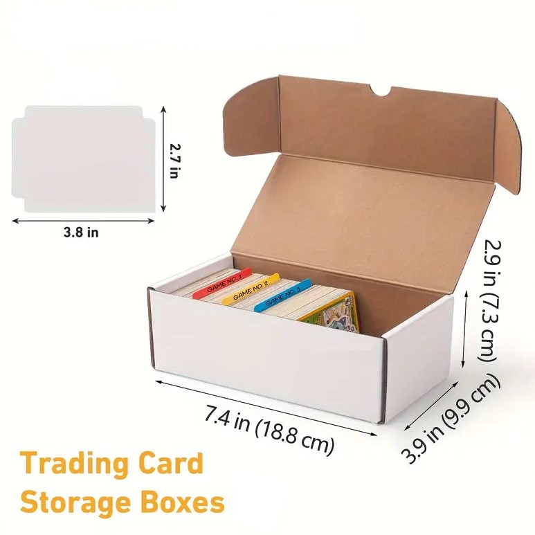 Trading Card Storage Box, Corrugated Cardboard Storage Box that Can ...