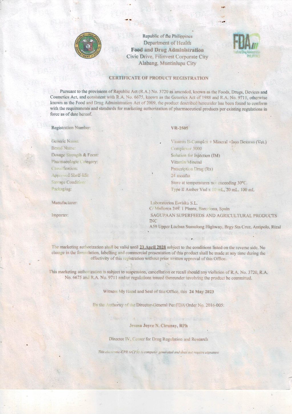 COMPLEXOR 3000 VITAMIN BCOMPLEX MINERAL IRON DEXTRAN (100ML) | Shopee ...