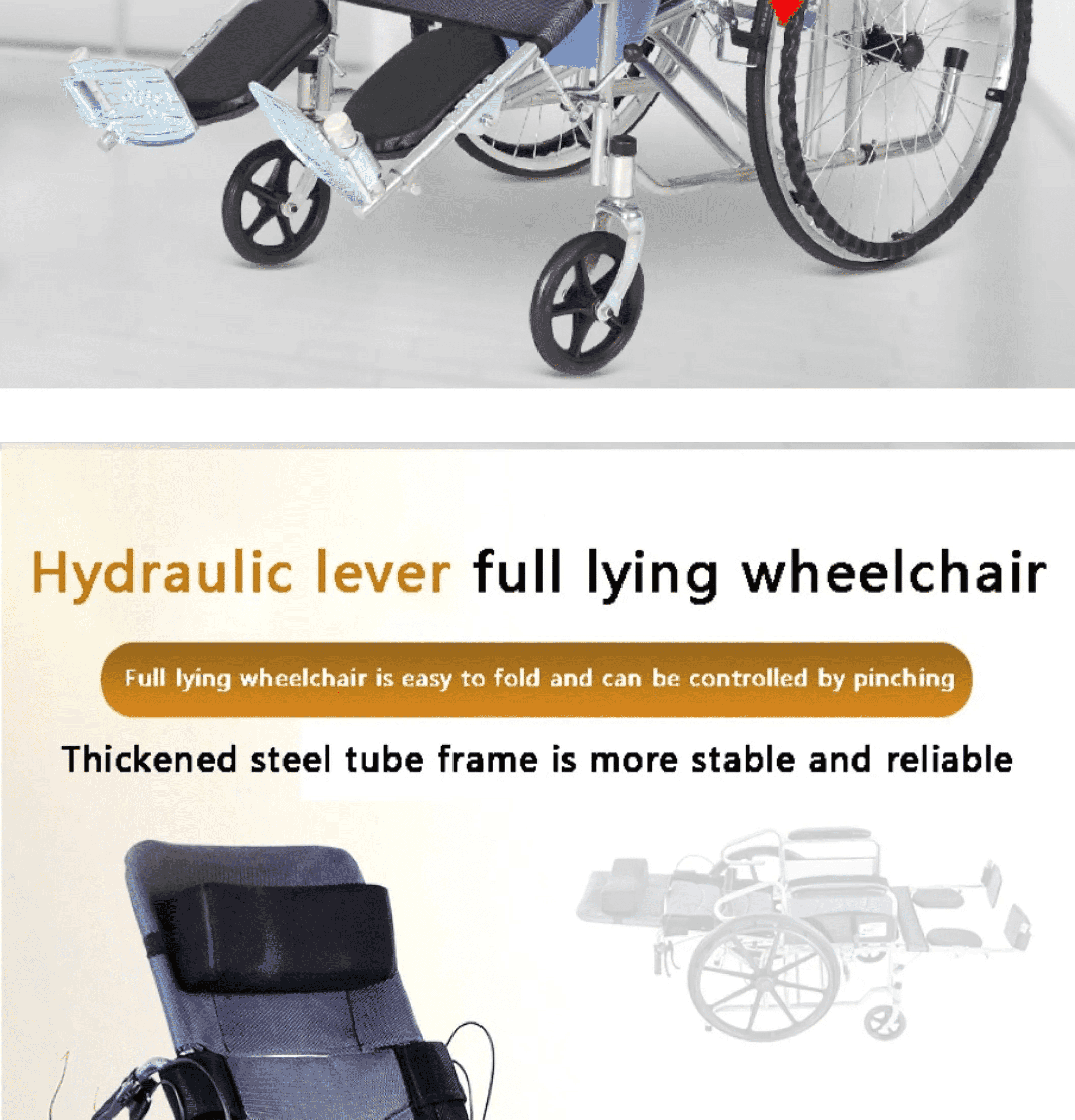 Wheelchair for the elderly with disabilities trolley for paralyzed ...