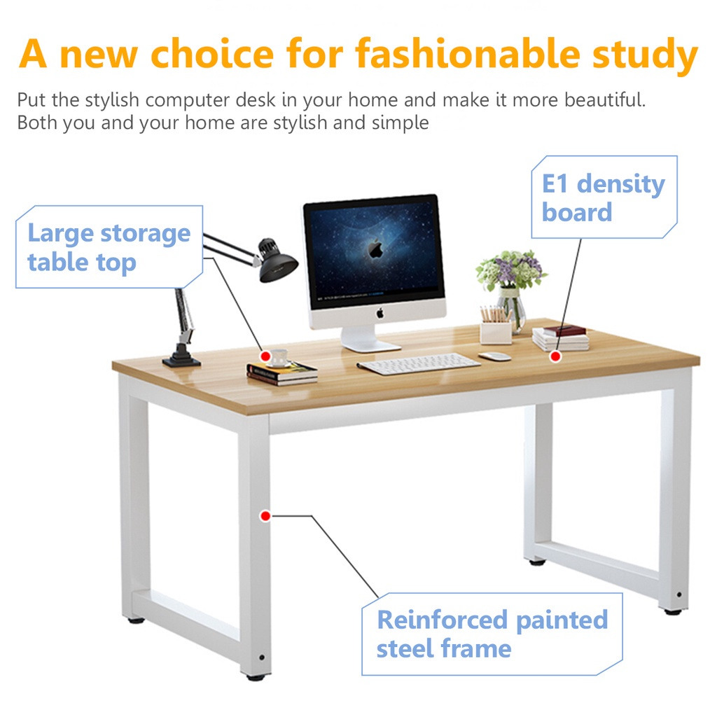 High quality Computer Desk minimalist modern computer desk solid wood ...