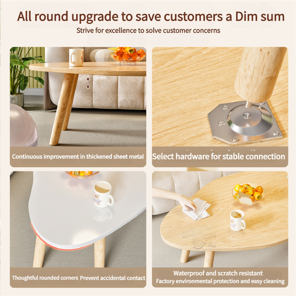 Coffee table small apartment modern simple small table sofa side table ...