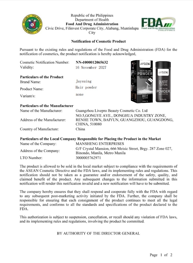 【BUY 1 TAKE 1】Fluffy Hair Powder Absorb Grease CleanHair Increase Hair ...