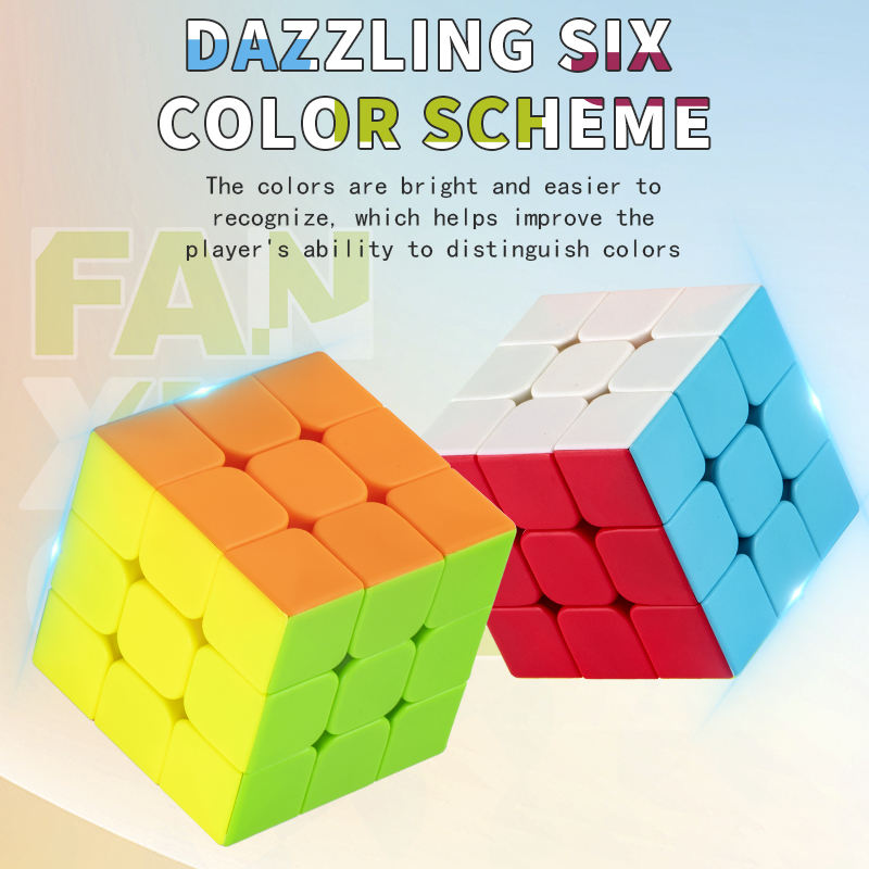 BS 3x3x3 M@gic Cube Stickerless Rubik's Cube Puzzle Speed Cubes ...