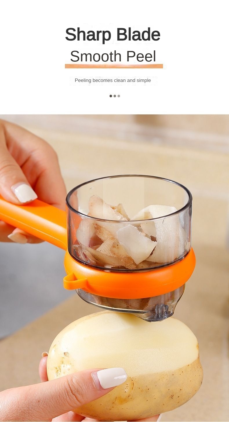 Creative storage peeler with storage box knife for peeling fruits ...