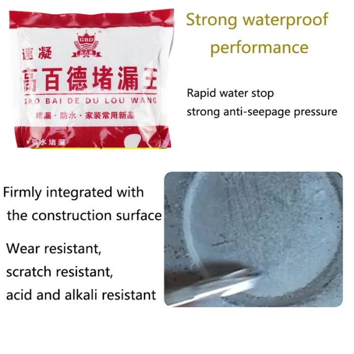 WaterProof Cement Quick dry cement For Wall Dinding Atap Tiles Repair ...