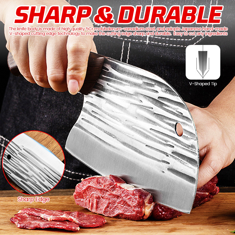 Nipiin Kitchen Knife Traditional Handmade Stainless Steel Chef's ...