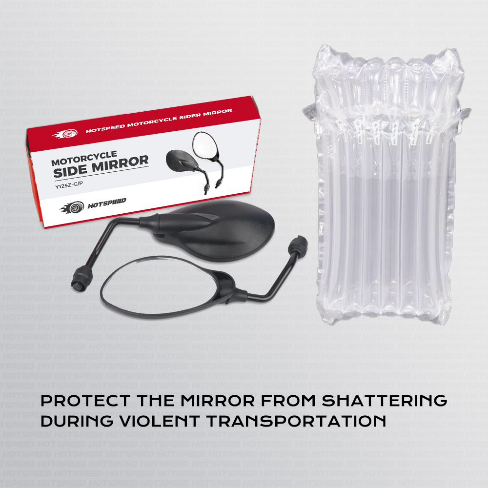 HOTSPEED Side Mirror for Motorcycle YAMAHA Y125ZR H2C Clear Lens No ...