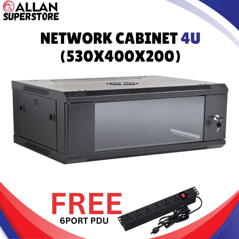 Allan Network Cabinet 4U | 6U | 9U |12U Data Cabinet | CCTV Cabinet ...
