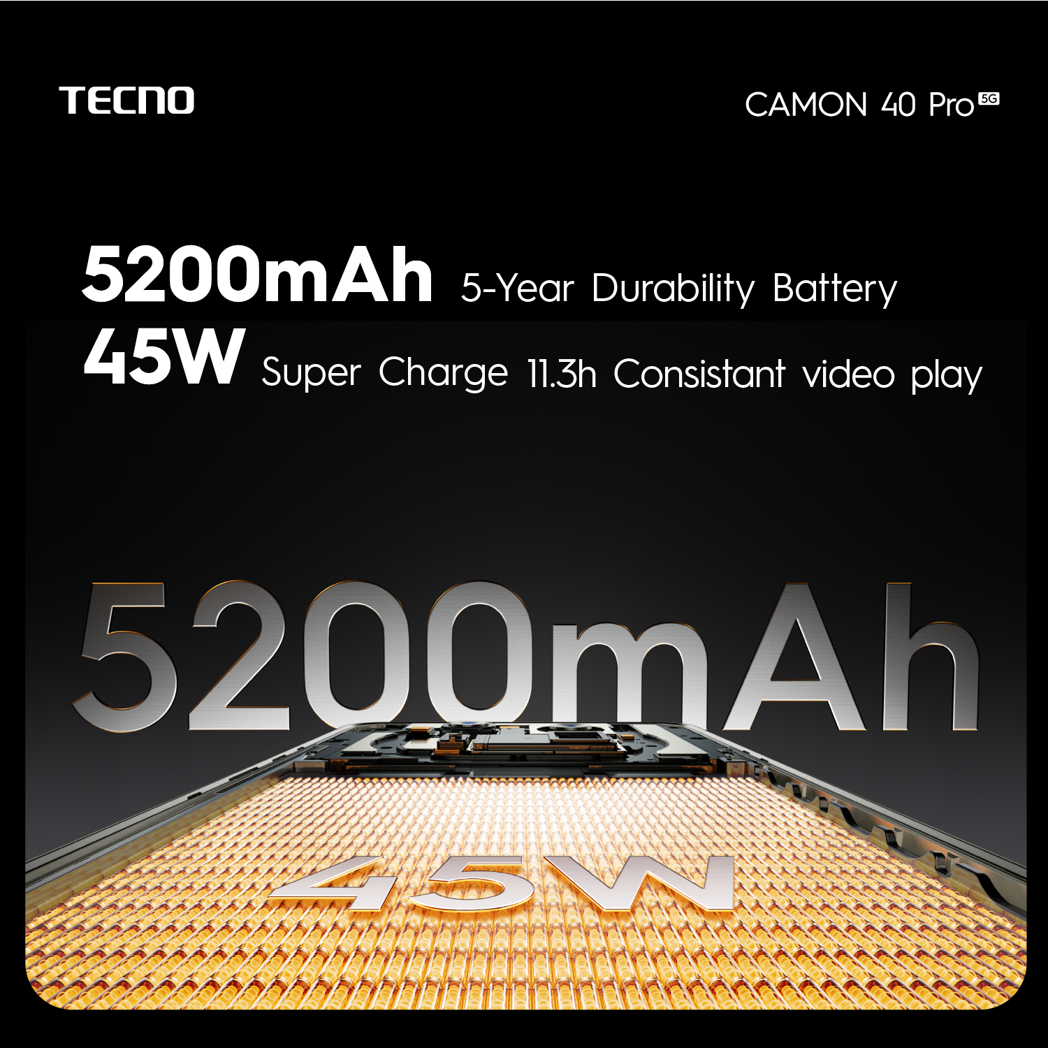 [NEW] TECNO Camon 40 Pro 5G 8GB| SONY 50MP AI Flash Snap | 144Hz Curved ...