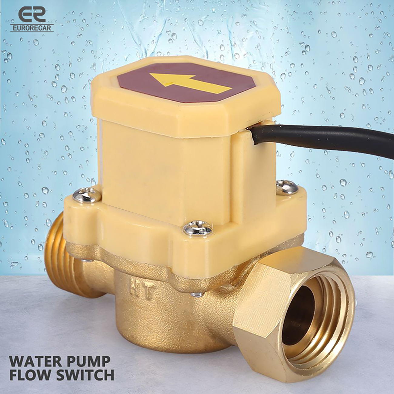 3/4-1/2 Brass Water Flow Switch Thread Sensor Automatic Control Switch ...