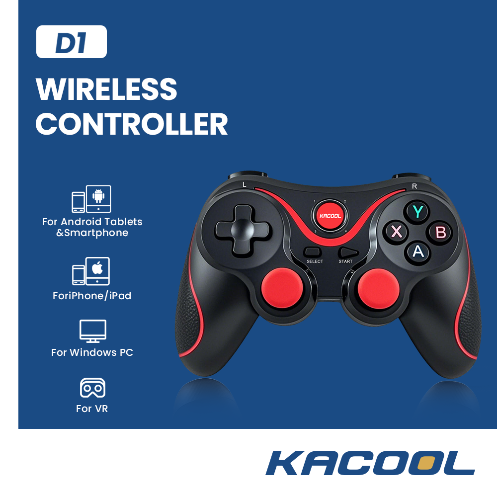 Kacool T3 wireless Bluetooth gamepad game pad controller with phone ...