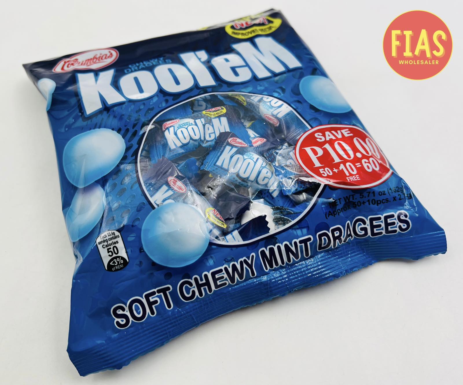 60 pcs Kool'eM Mint Chew Dragees Candy | Shopee Philippines