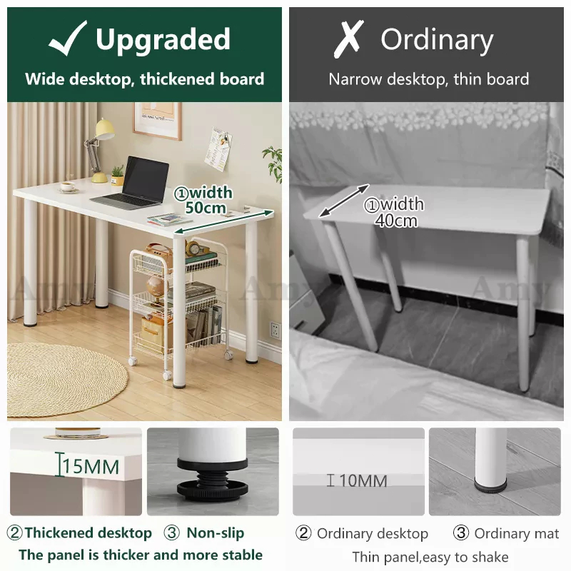 Office Table Study Table Long Computer Table Double Layer Storable ...