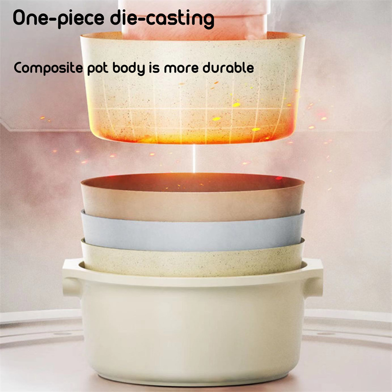 16/24CM Nonstick Stock Pot Soup Pot Maifan Stone Stew Pot Casserole ...