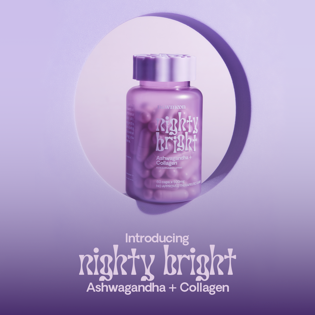 NEW MOON Nighty Bright Ashwagandha 500mg 180 CAPSULE with Hydrolized ...