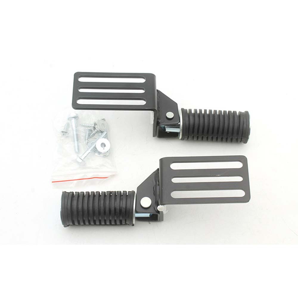 2pcs Universal Footstep Motorcycle Folding Pedal Foot Anti-Slip Hanging ...