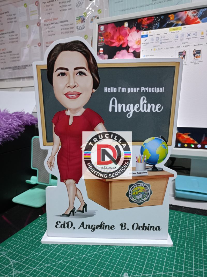 Customized Sintra Board Standee A4 size with penholder | Shopee Philippines