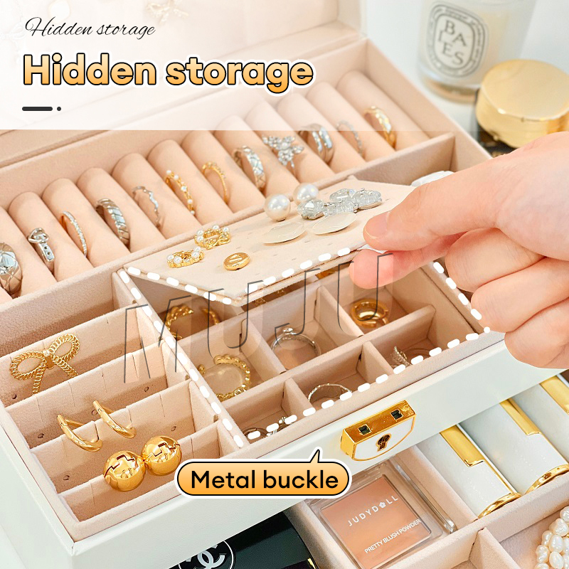 MUJU Jewelry Box Watch&Jewelry Organizers Waterproof Jewelry Storage ...