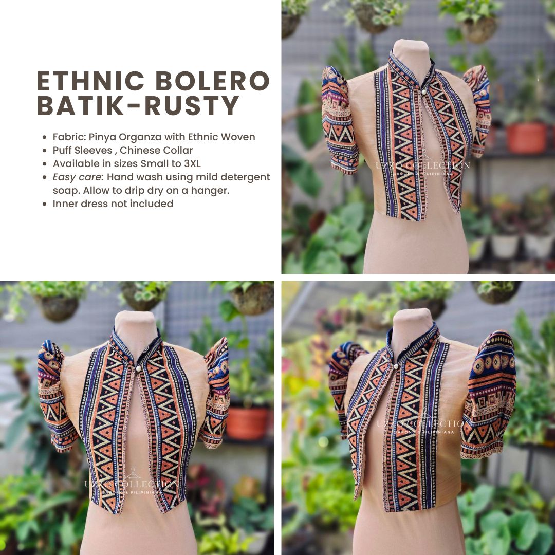 HABLON Modern Filipiñana Bolero Batik Attire for women Graduation Oath ...