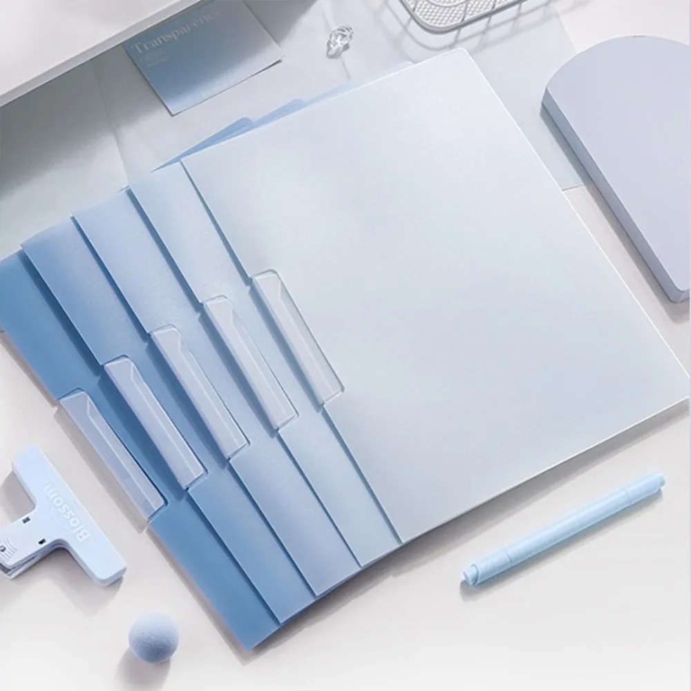 A4 File Paper Sleeve Document and File Folder with Rotating Clamp ...