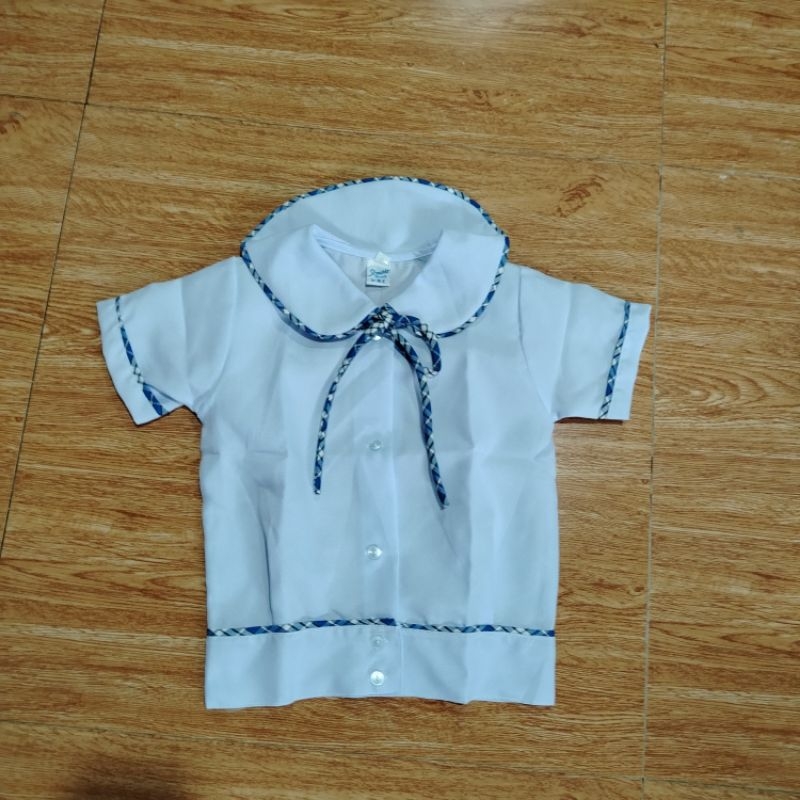DONGGALO PIPING BLOUSE SCHOOL UNIFORM KIDS TO TEENS KATRINA FABRIC ...