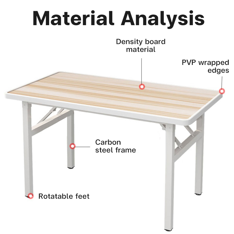 Foldable Table Desk Multipurpose Dining/Computer Study Table Office ...