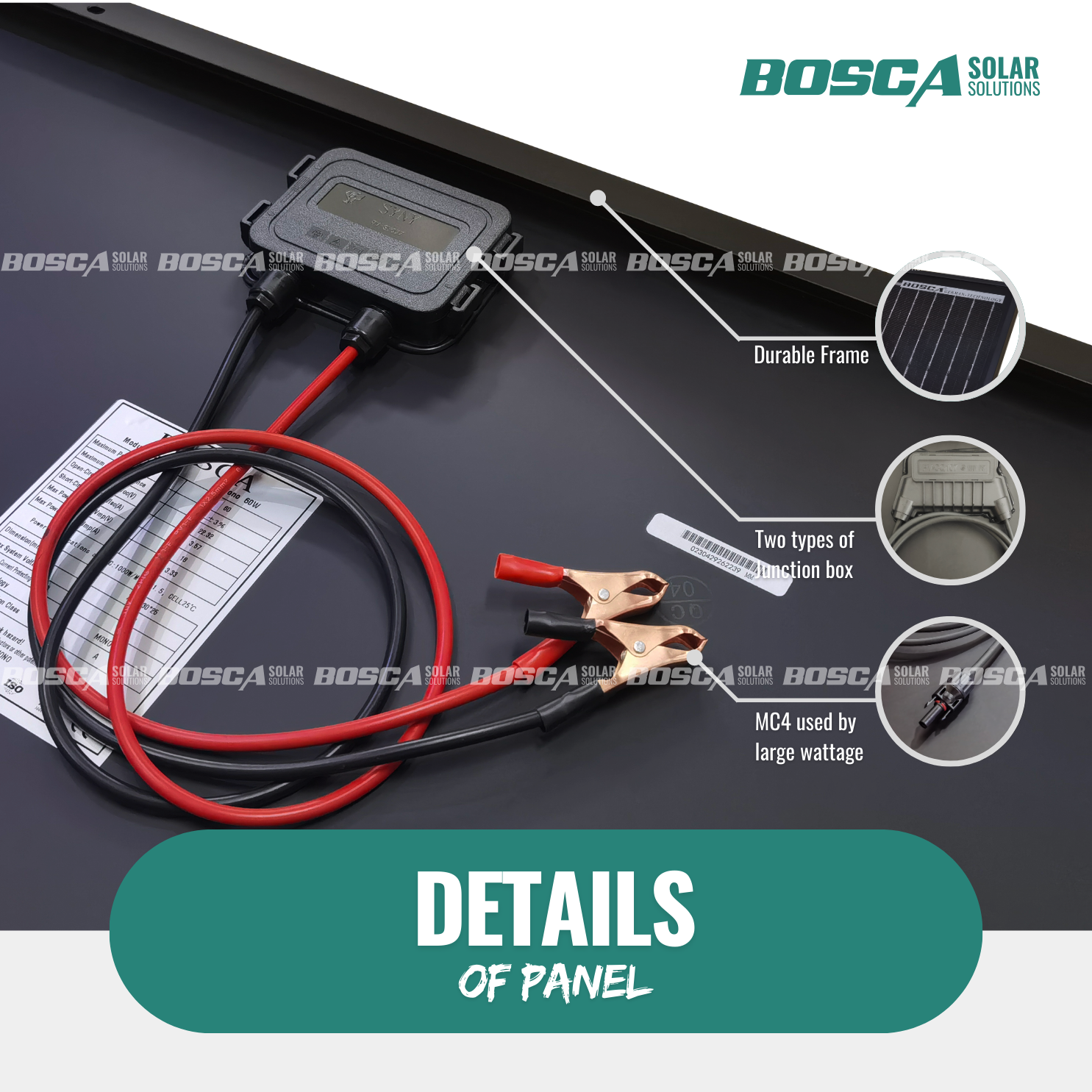 [Bosca] Solar Panel 12V 200W/300W/360W/450W/160W Monocrystalline 182 ...