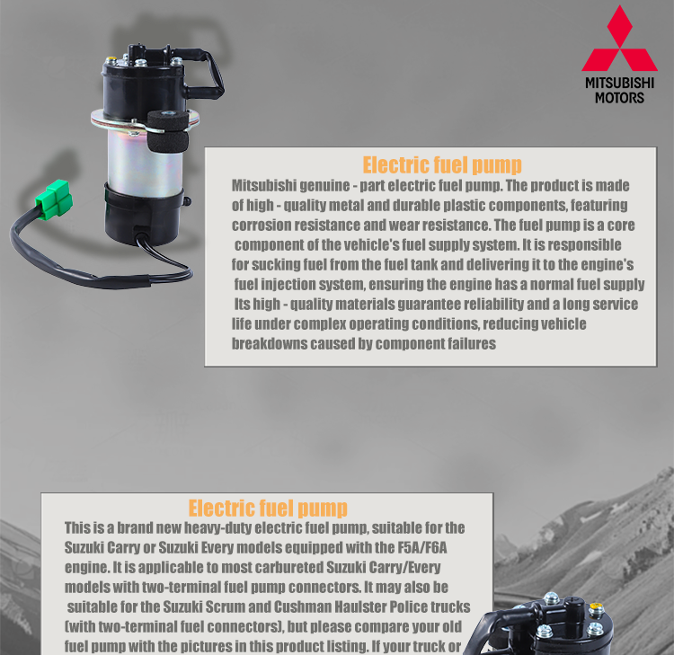 MITSUBISHI F6A Fuel Pump Multicab (UC-V6B) 12 V For suzuki F5A F10A ...