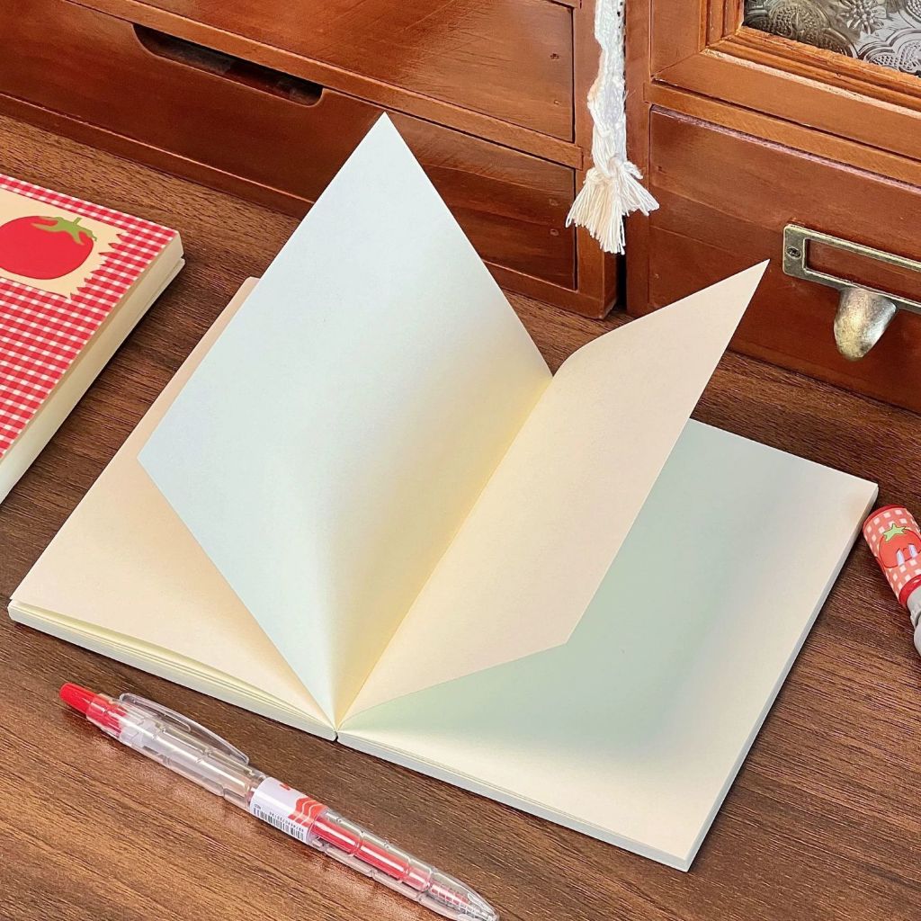 Lovely Tomato Notebook Thick Blank Memobook 96-100 Pages Unlined for ...