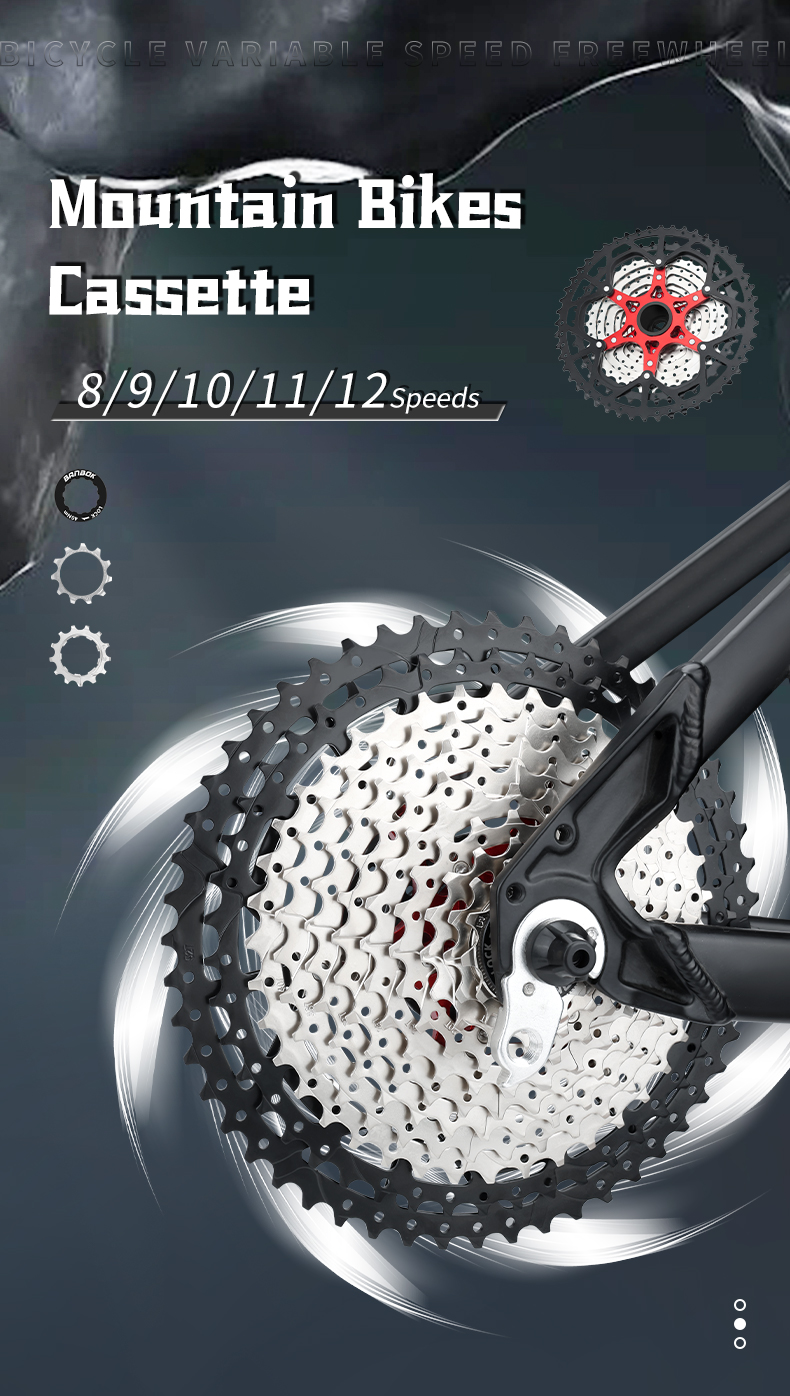 BANBOK MTB Bike 8 9 10 11 Speed Cassette Cogs Freewheel 32T/34T/36T/40T ...