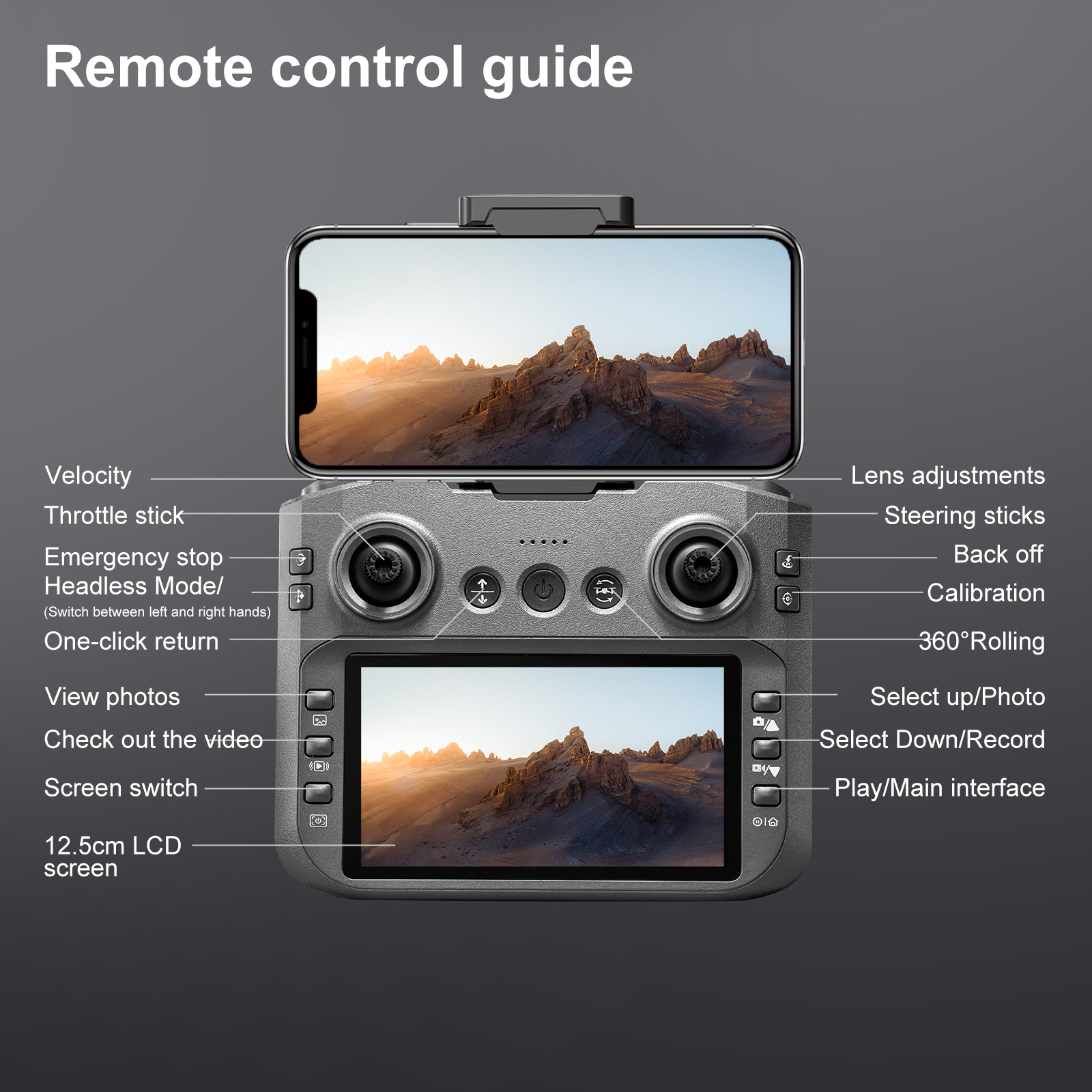S156 Drone With Large Screen Remote Control With Optical Flow ...
