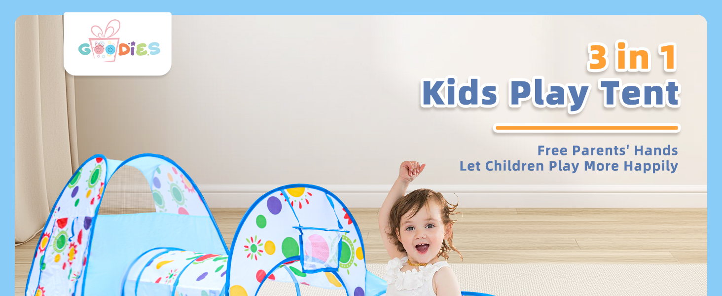 Goodies.kids 3Pcs Set Children Baby Play House Tent Tunnel Ball Pool ...