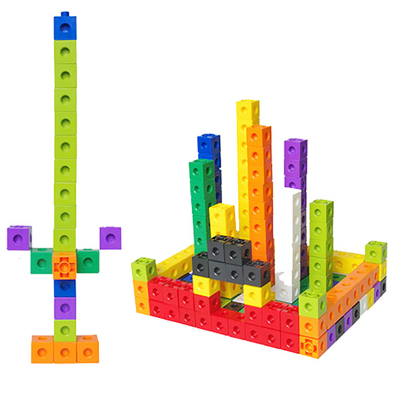 100pcs 2CM Math Linking Cubes Blocks Snap Cube Links Numberblocks Cubes ...