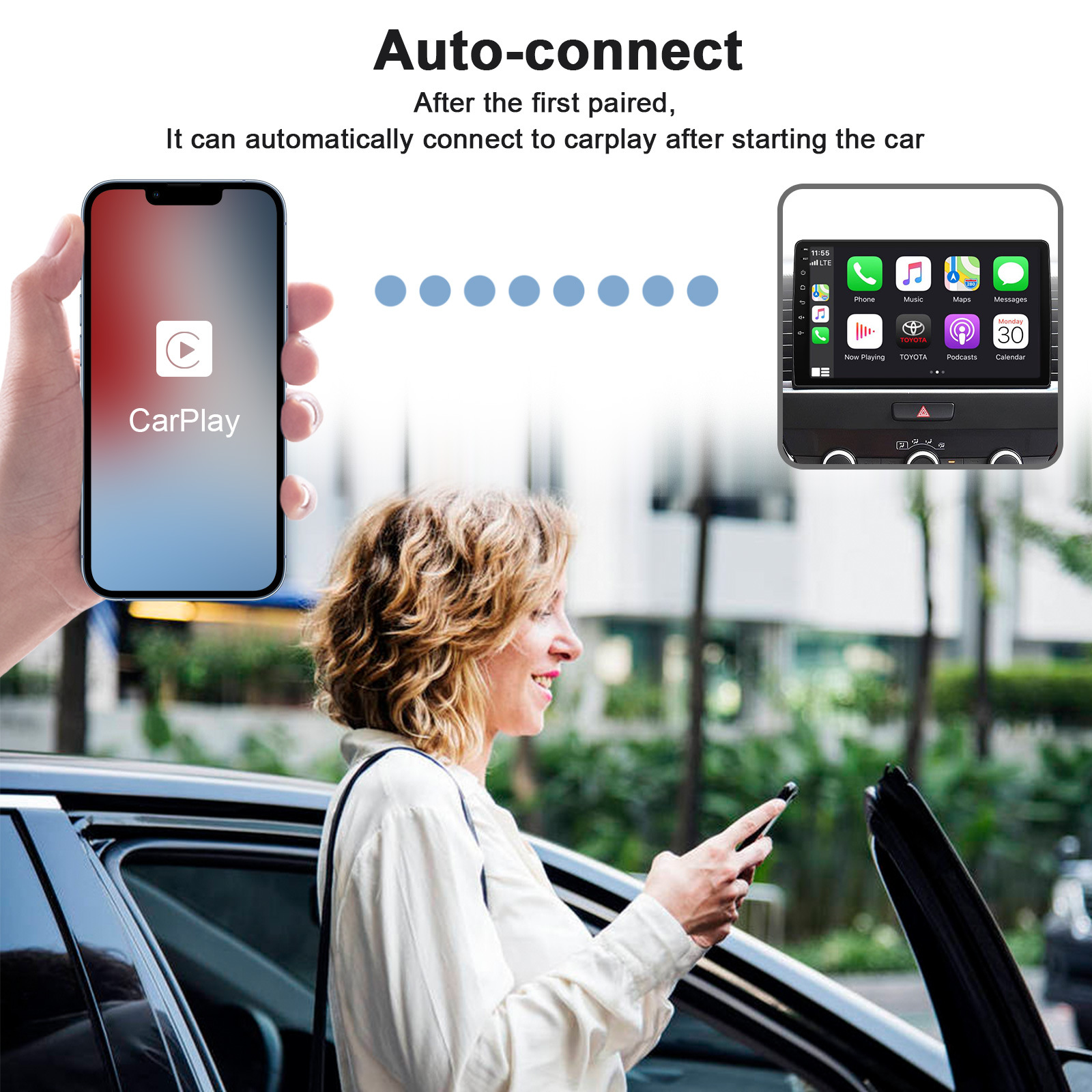 ANYTROX Wireless CarPlay + Video Adapter supports watching YouTube ...