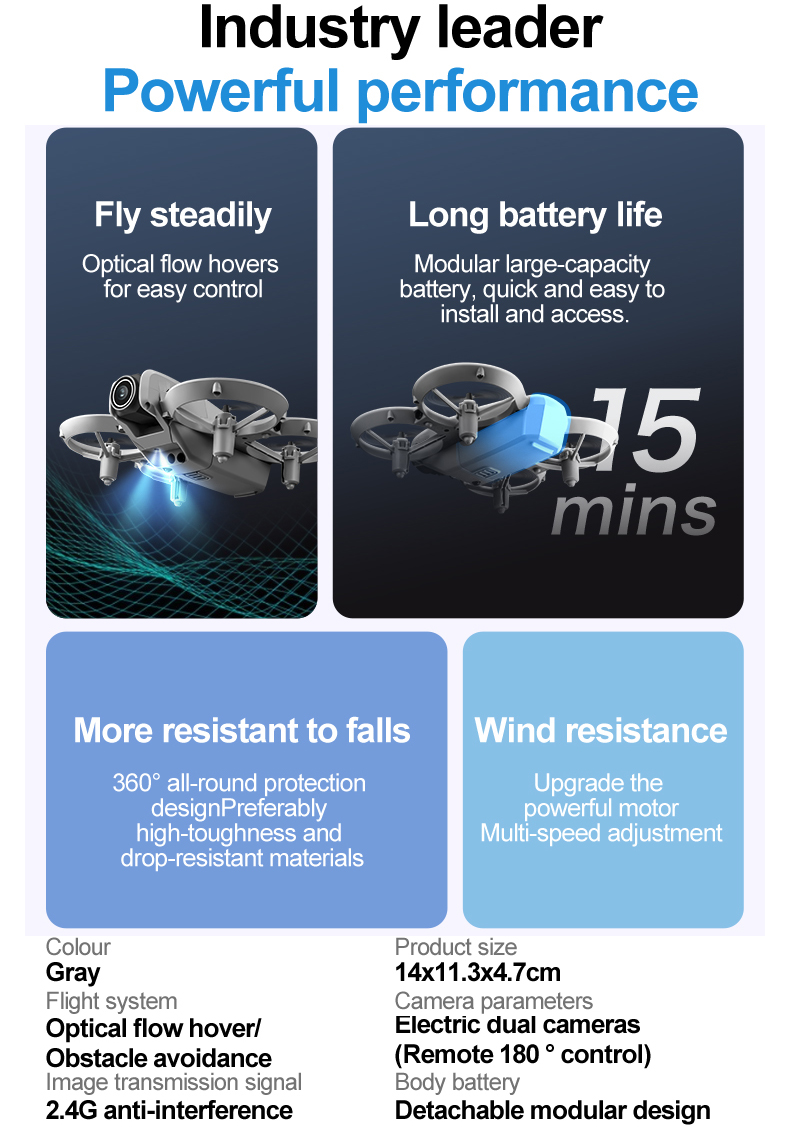 Drone 4K Dual Camera Dual Battery DJI Neo Wifi Optical Flow Obstacle ...