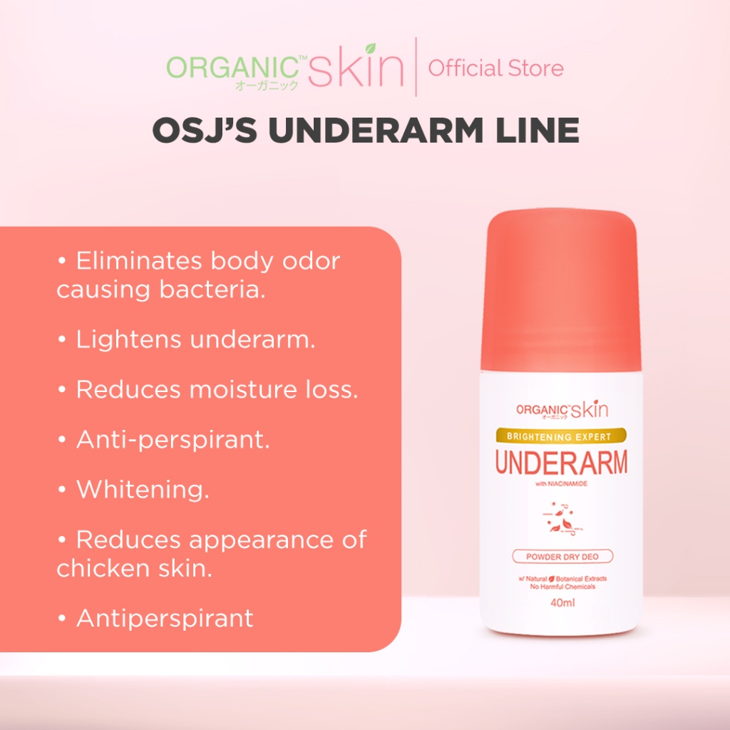 Organic Skin Japan Intensive Whitening Underarm Powder Dry Deodorant ...