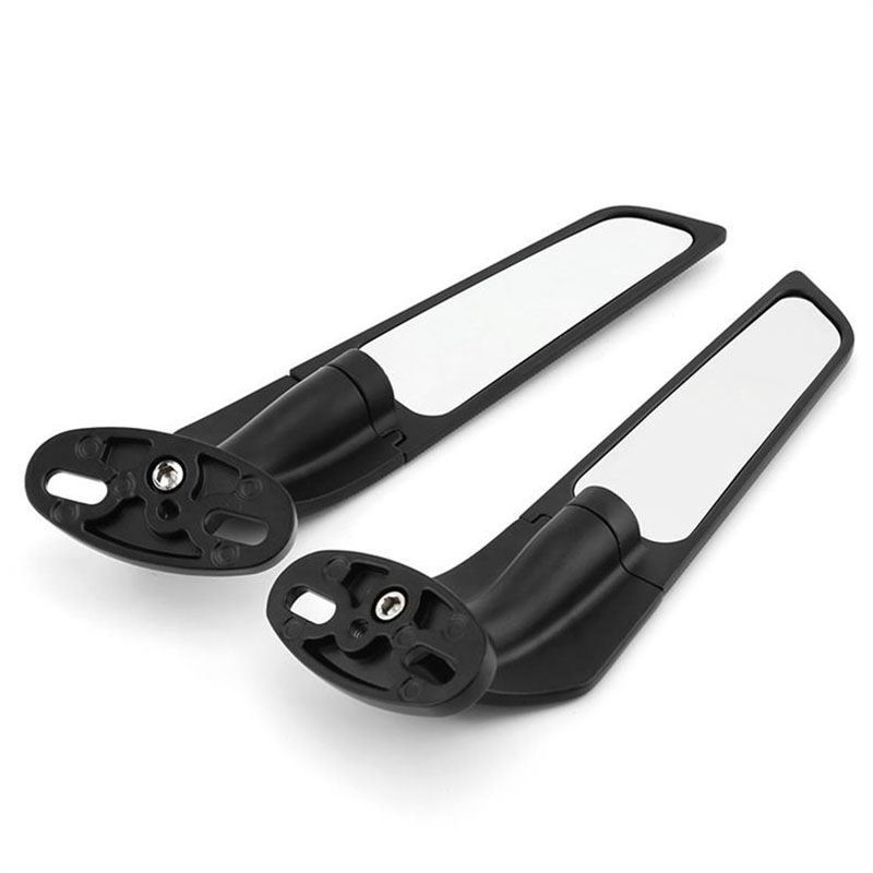 Motorcycle Winglet Side Mirror Universal Rearview Mirror Wind Wing ...
