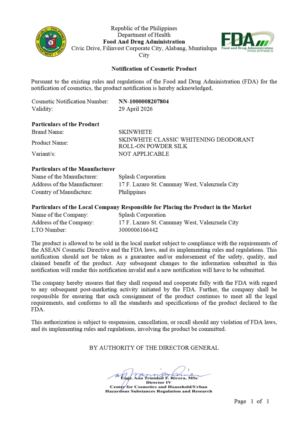 SkinWhite Advanced Power Whitening Face Cream Powder White 7g Set of 6 ...