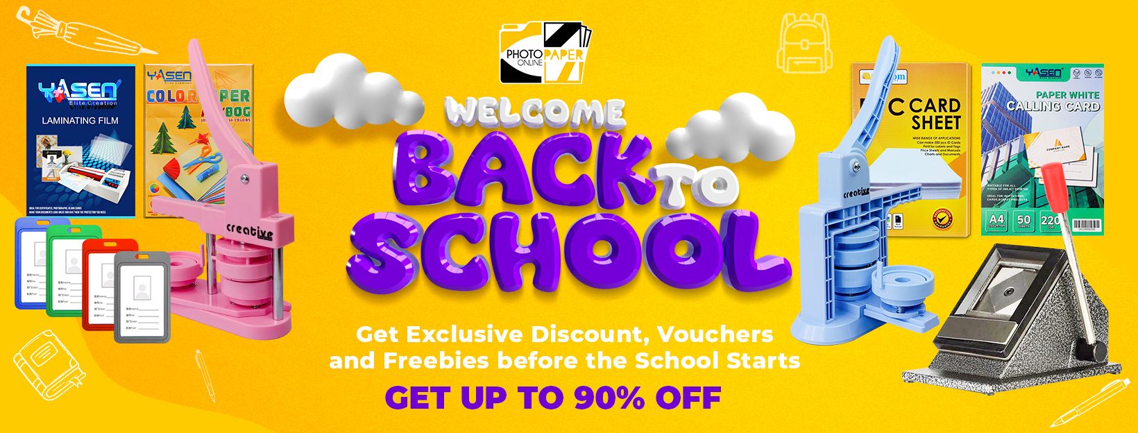 Yasen A4 & A3 Vinyl Inkjet Sticker Paper 150GSM (20 Sheets) | Shopee ...