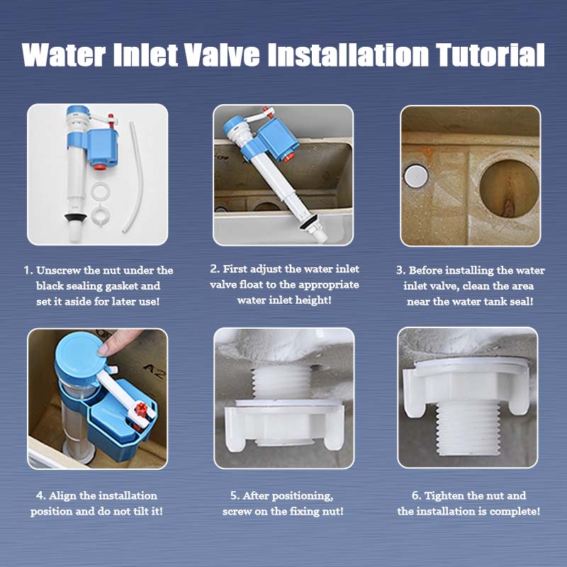 Flush Valve For Toilet Set Universal Connected Toilet Water tank ...