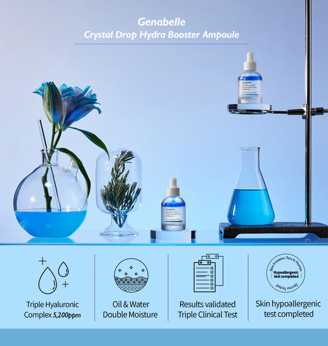 Genabelle Crystal Drop Hydra Booster Ampoule 30ml | Shopee Philippines