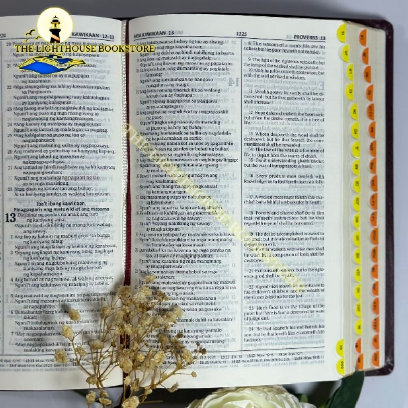 DIGLOT PARALLEL KJV BIBLE ENGLISH TAGALOG / HOLY BIBLE / KING JAMES ...