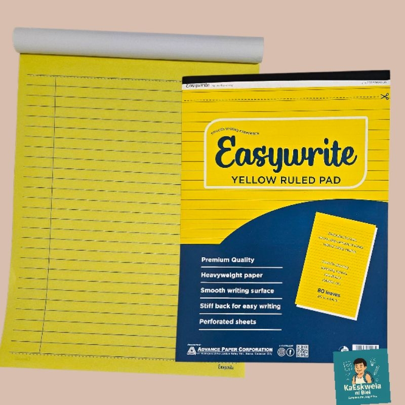 Easywrite Yellow Pad - 8.5"x11" | Shopee Philippines