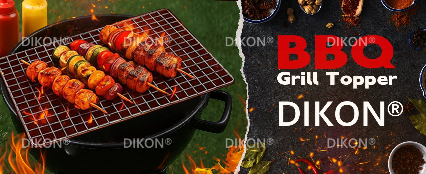Charcoal Barbeque Grill Net Stainless Steel BBQ Net Portable Grill Net ...