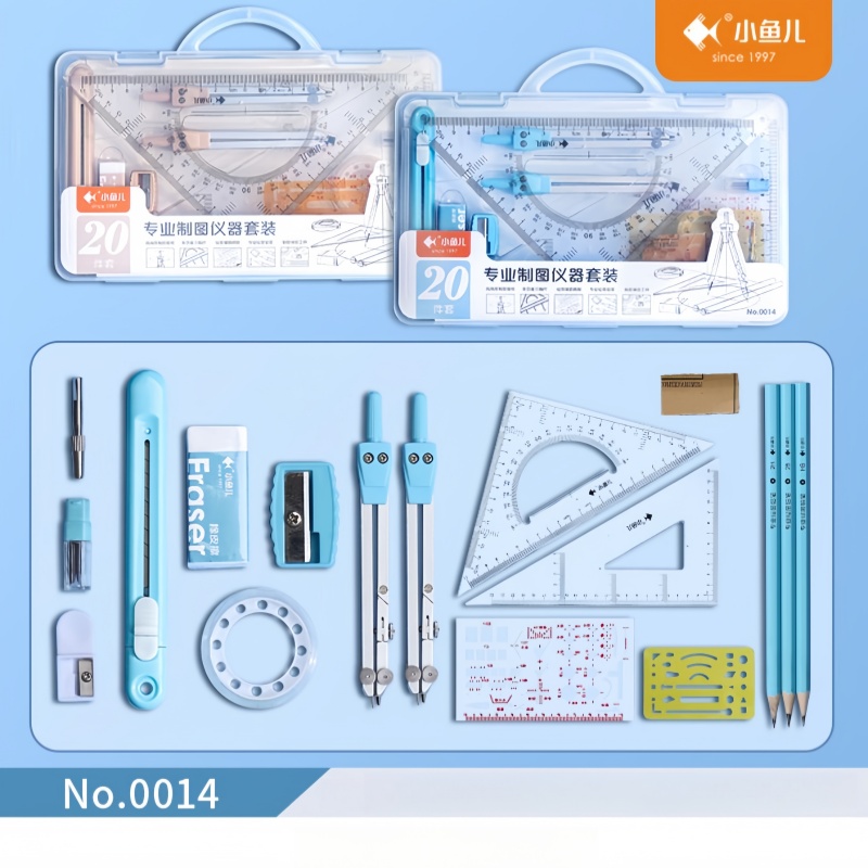 Geometry Tools Set with Compass Protractor Triangle Rulers Exam ...
