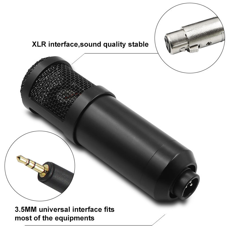 Popcorn BM800 With V8 Soundcard Condenser Microphone | Shopee Philippines