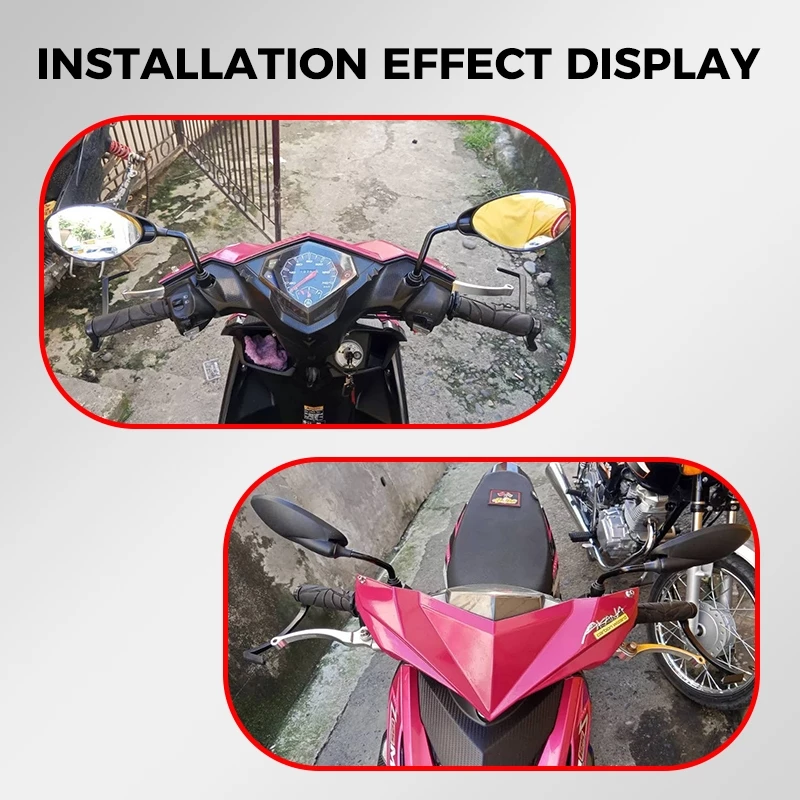 YAMAHA Y125ZR Design Side Mirror Bend Stem HD Clear Lens Walang Grado ...
