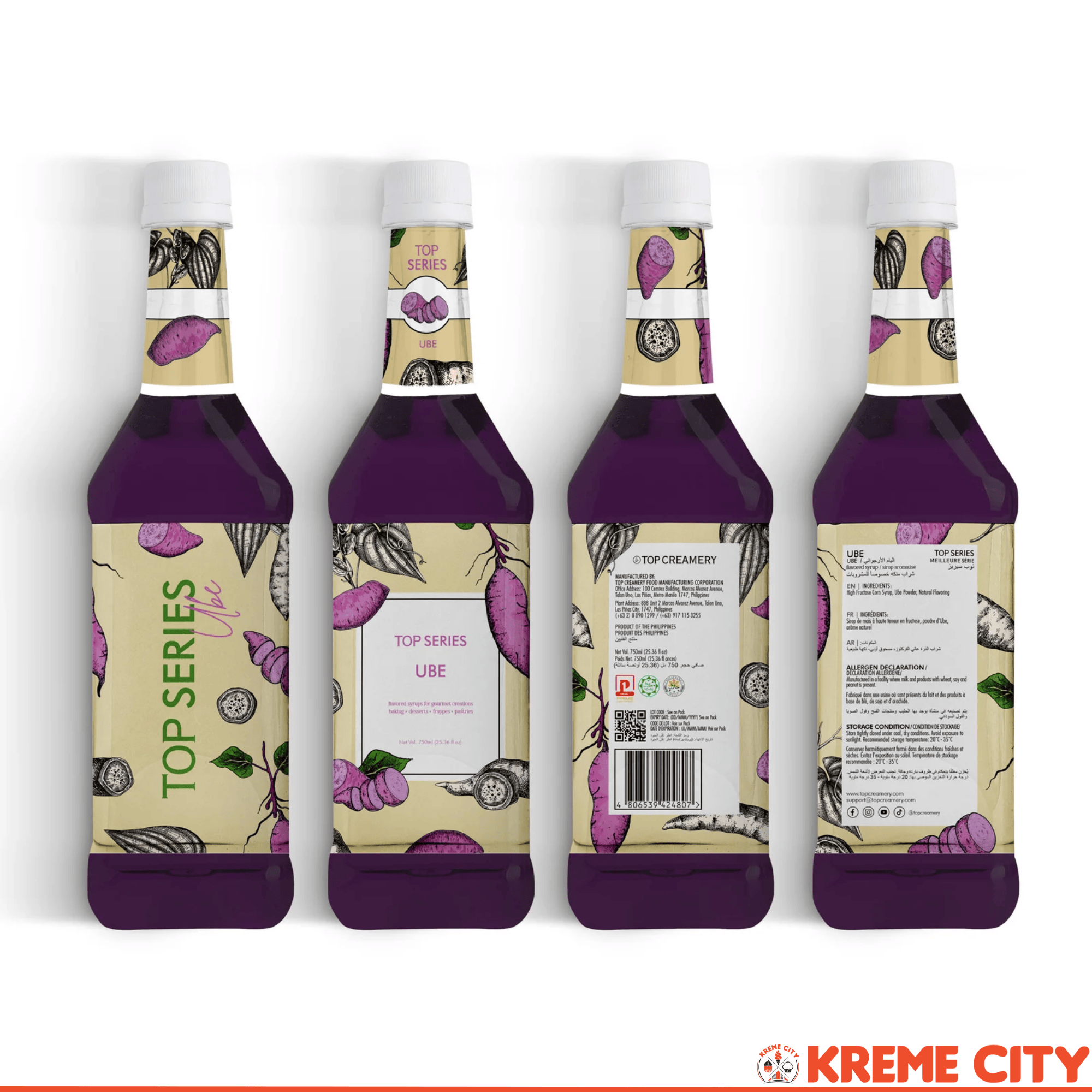 TOP Creamery Top Series Ube Syrup 750ml | Shopee Philippines