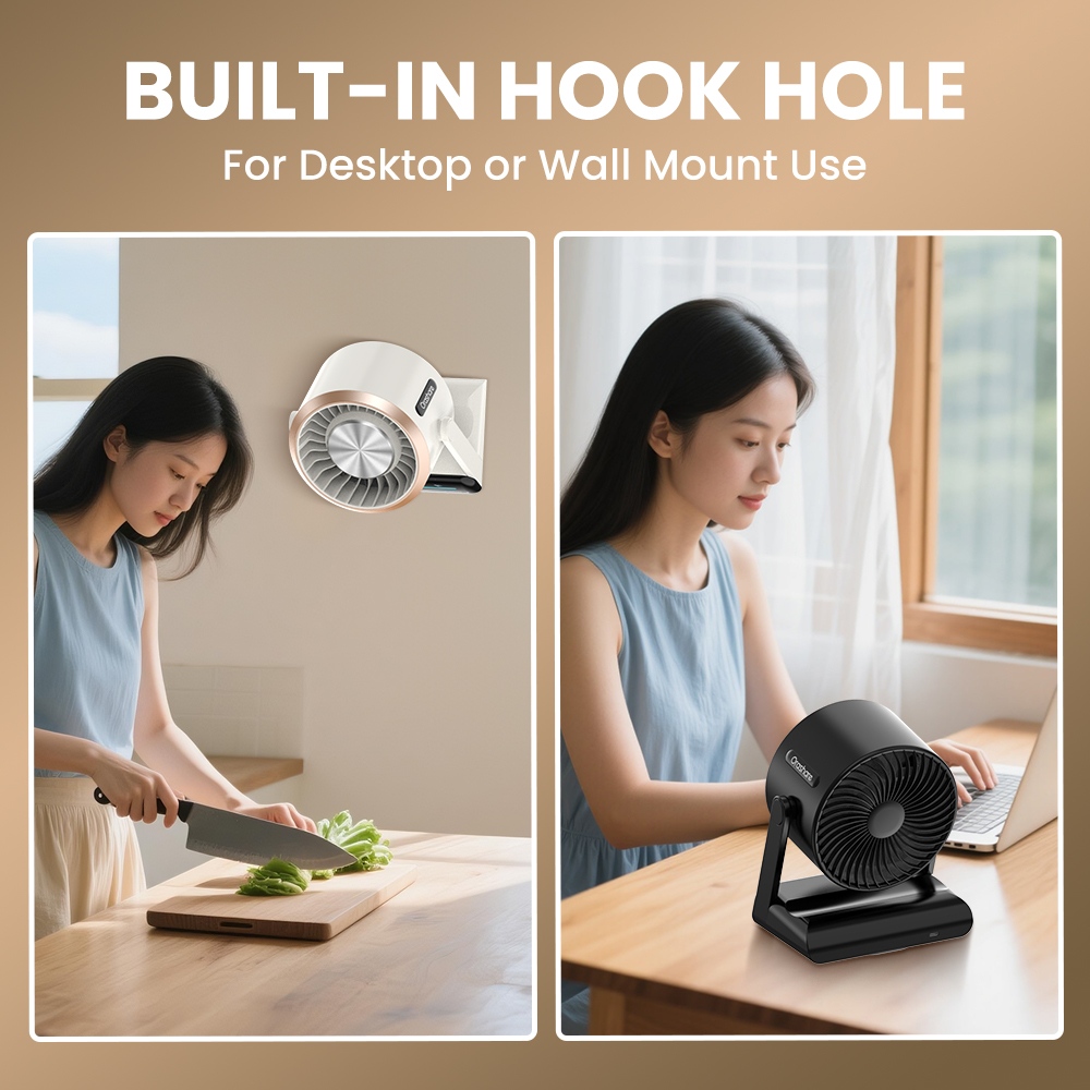 Orashare DF08 High Speed Desktop Fan 100-Speed Wind 6000mAh ...